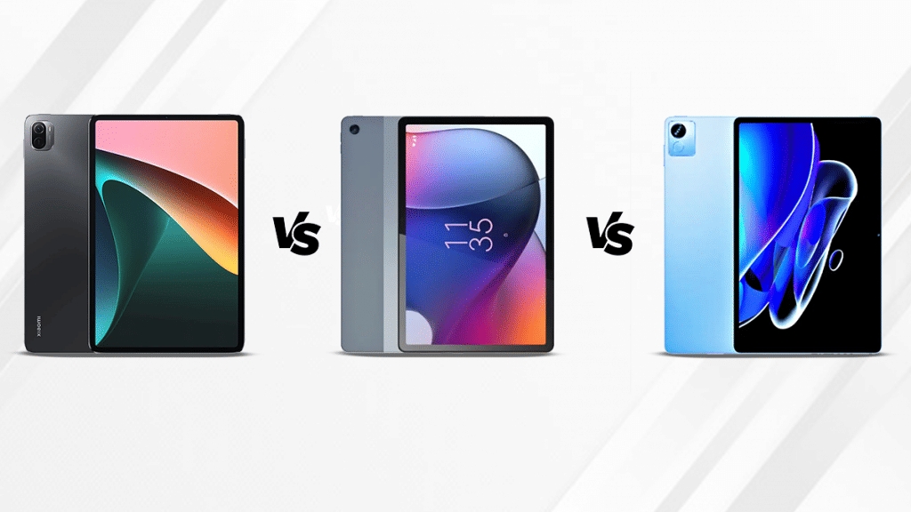 Xiaomi Pad 5 Vs Moto Tab G62 Vs Realme Pad X Tablet Comparison