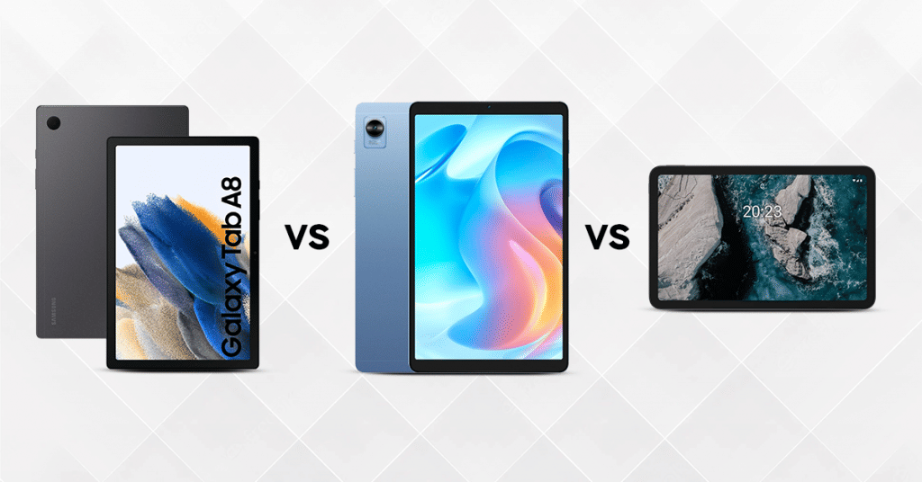 Samsung Galaxy Tab A8 Vs Realme Pad Mini Vs Nokia T20: Budget tabs
