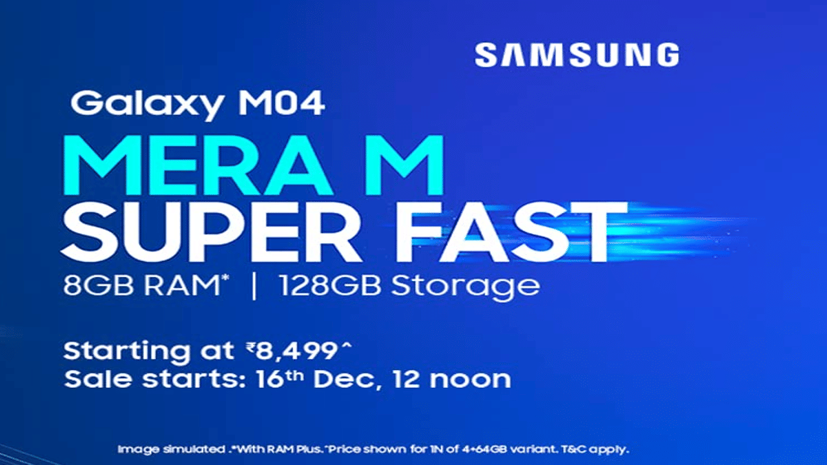 Samsung Galaxy M04 With 90HZ Display, 15W Fast Charging Launched In ...