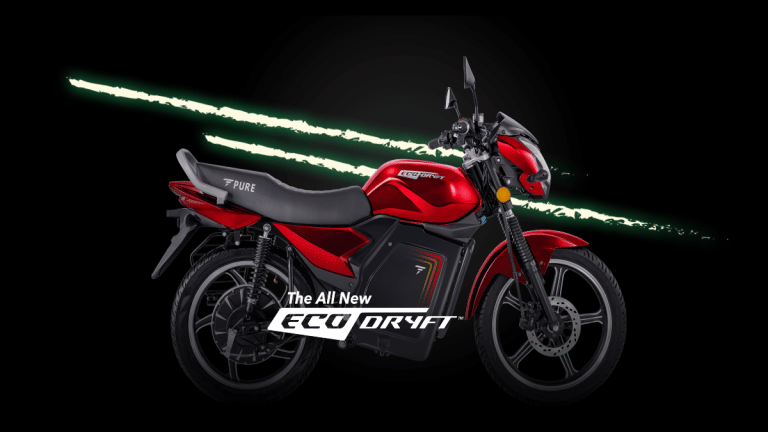 Pure EV ecoDryft Electric Motorcycle Debuts 130km Range: Cheapest Yet E-Motorcycle In India?
