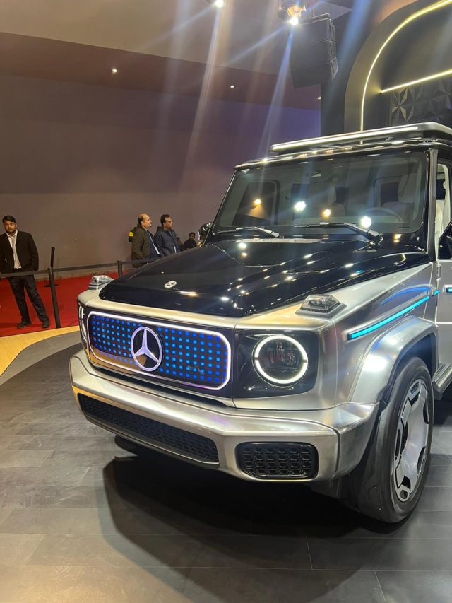 Mercedes-Benz EQG Electric G-Wagon Concept Steals The Show At Bharat Expo 2024