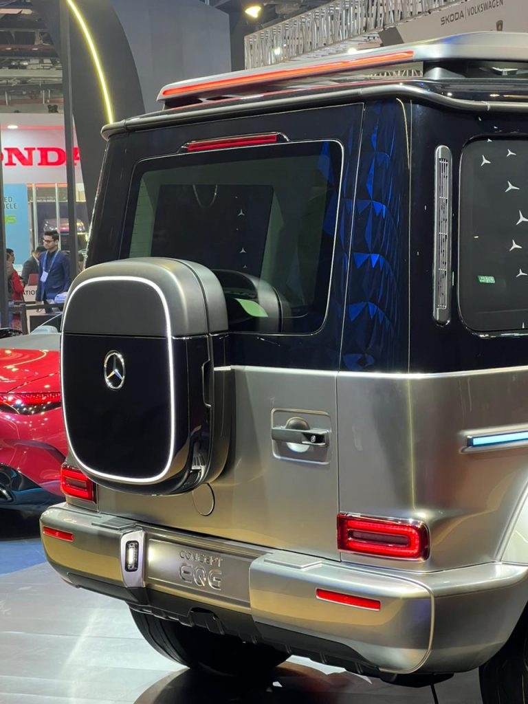 Mercedes-Benz EQG Electric G-Wagon Concept Steals The Show At Bharat Expo 2024