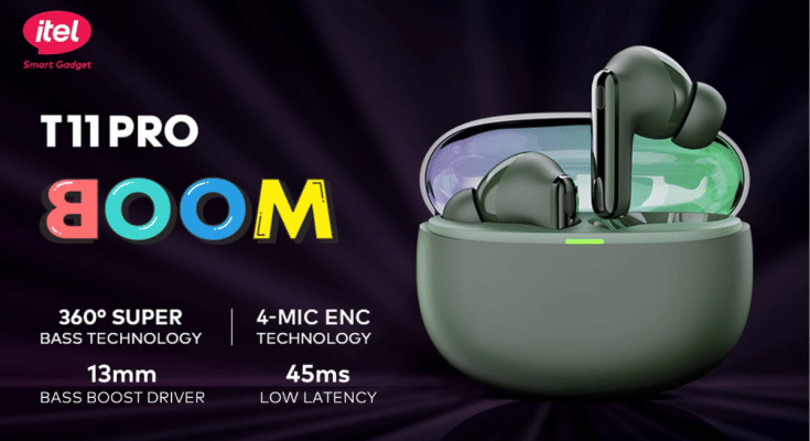 itel Launches T11 Pro Earbuds With 360-degree Super Bass Technology