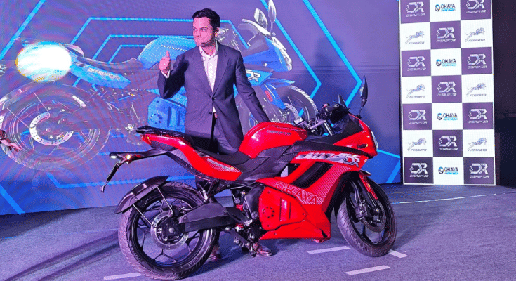 Okaya Ferrato Disruptor Premium Sports Electric Motorcycle Launched ...