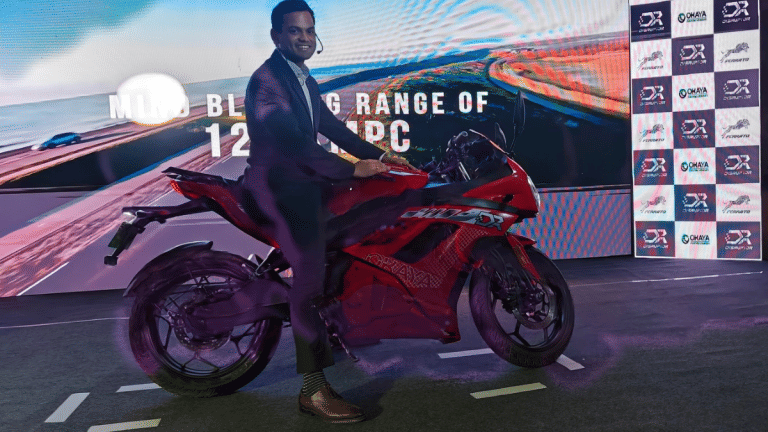 Okaya Ferrato Disruptor Premium Sports Electric Motorcycle Launched ...
