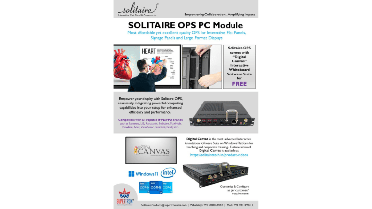 Solitaire OPS Module: Top Features For Advanced Interactive Technology