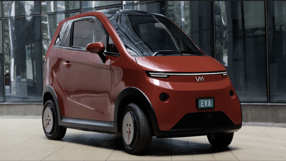 Vayve Eva India First Solar-Powered Electric Car Debuts At Bharat Mobility Expo 2025: Price ...