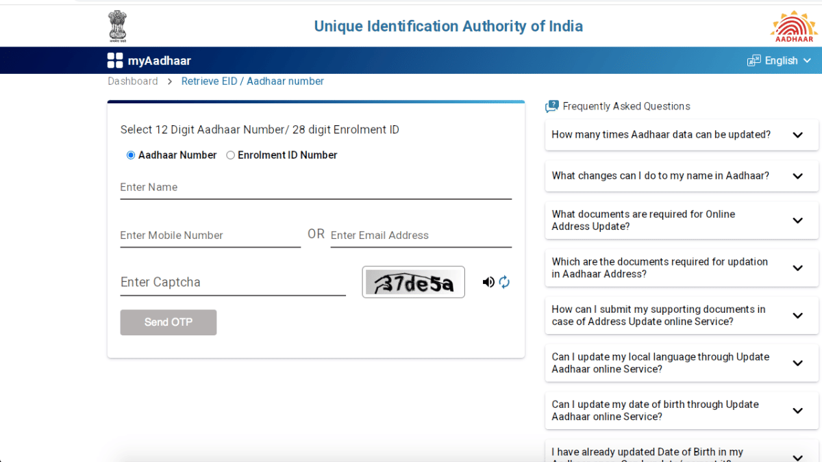Aadhaar Card Lost Or Misplaced? Here’s How to Apply for a Duplicate ...